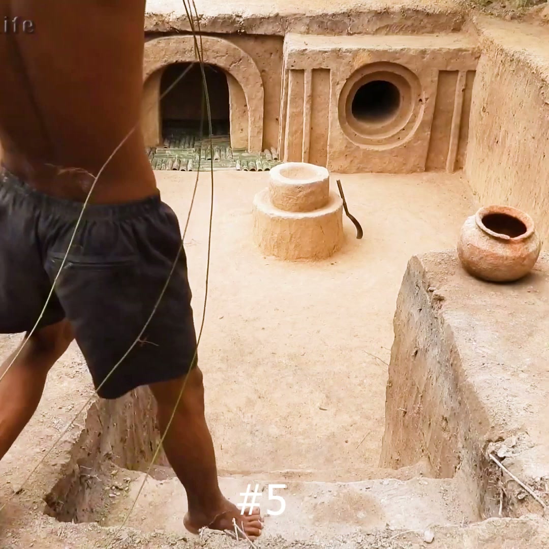 How did he build this underground house?