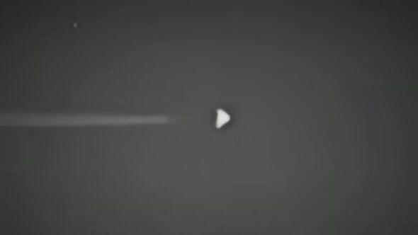 'Dorito' shaped aircraft seen over Area 51 as mysterious transmission ...