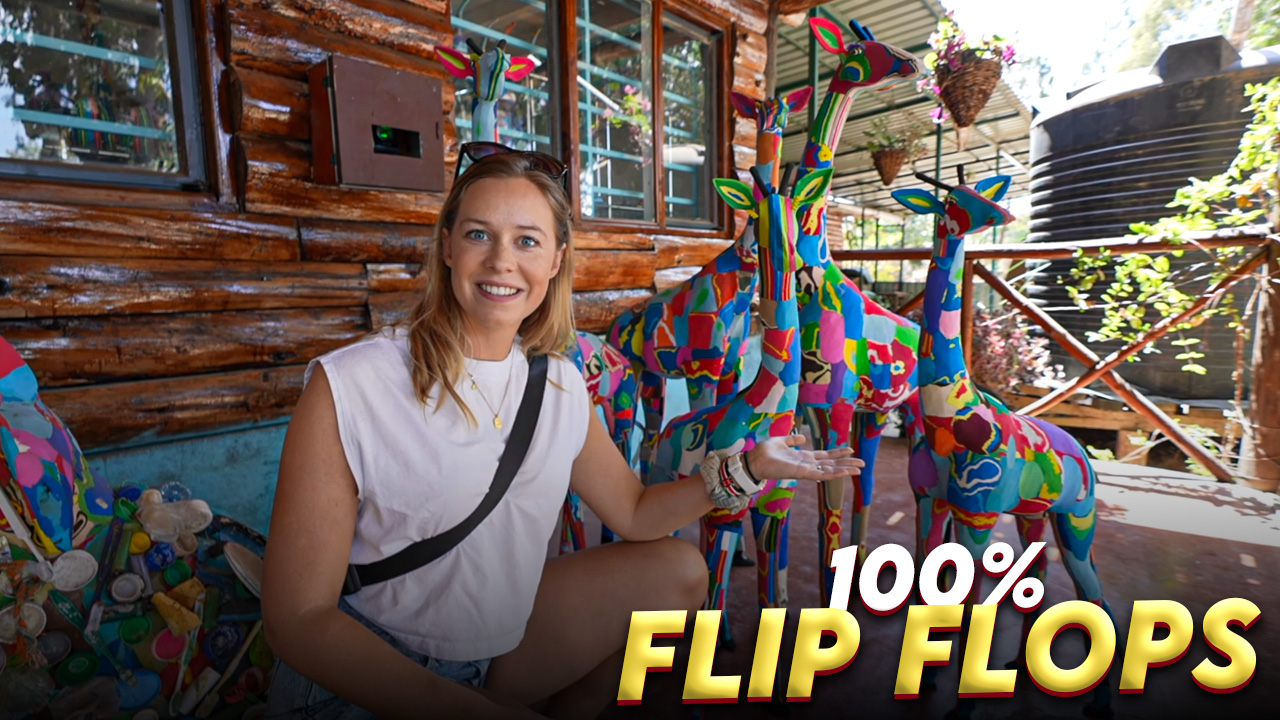 How one million flip flops became powerful art in Kenya