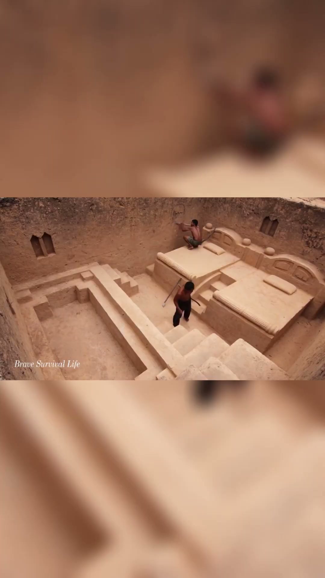 How to build the most luxurious underground twin bedroom and coconut ...