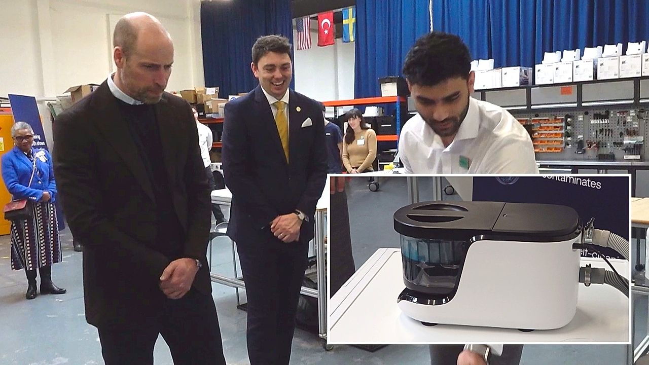 Le prince William installe des filtres en microfibres sur ses machines ...