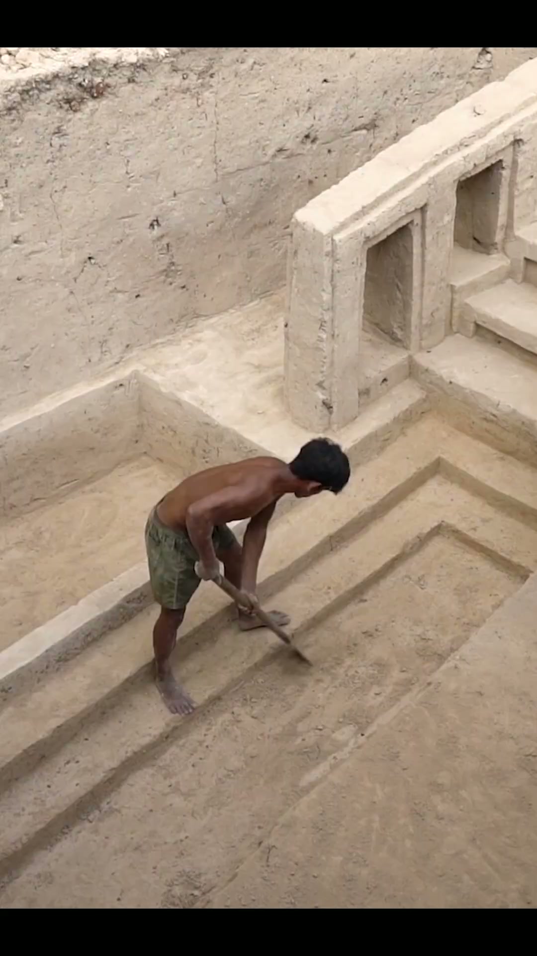 54 days building underground house and blue bathtub