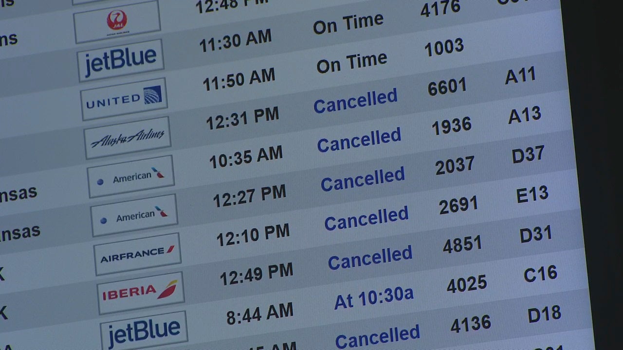 Dallas weather: DFW Airport leads nation in flight cancellations ahead ...