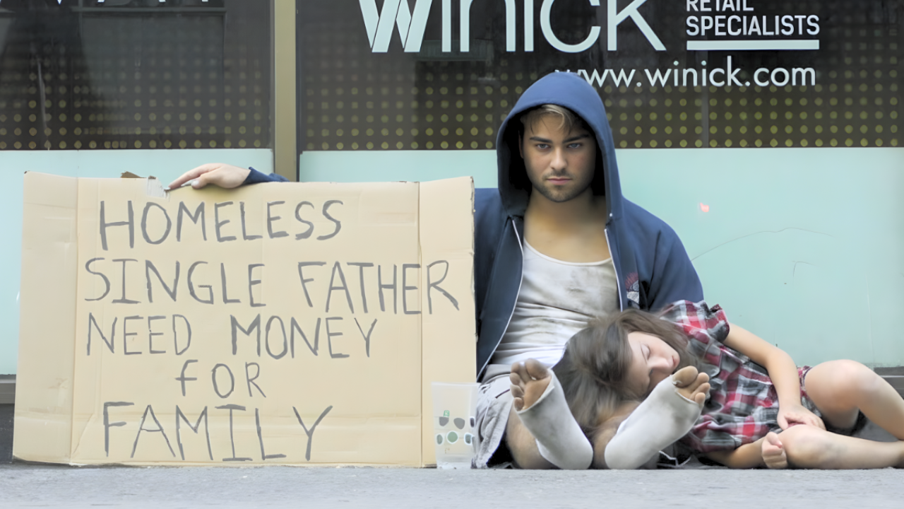 Homeless drug addict vs homeless father experiment