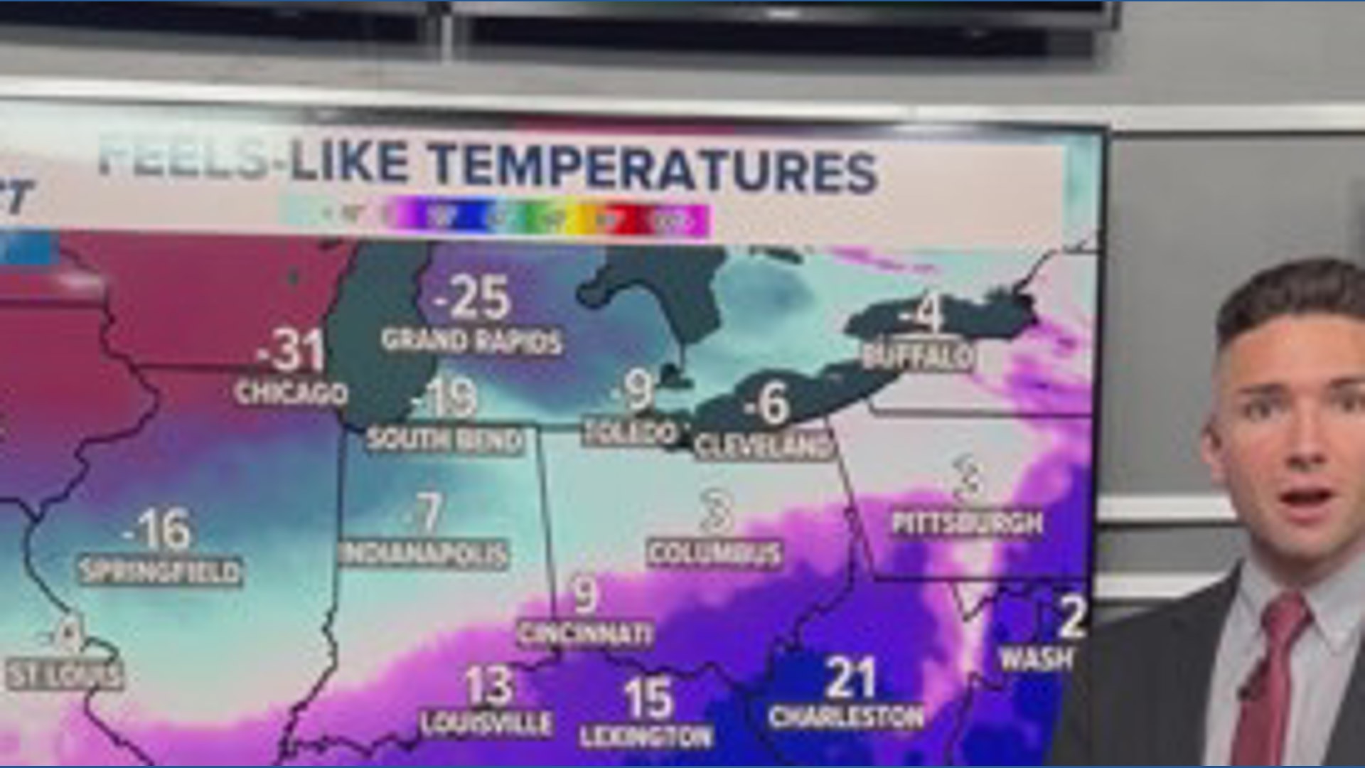 Will feel like sub-zero temperatures throughout weekend in Kentucky