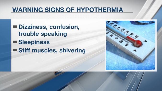 Winter weather raises risk of frostbite, hypothermia