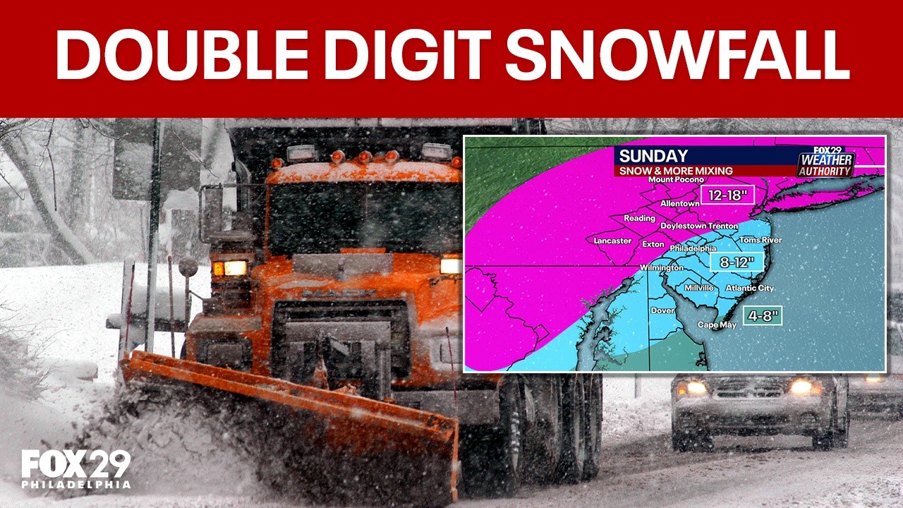 Philly snow forecast: Snowfall totals could reach double-digits this ...