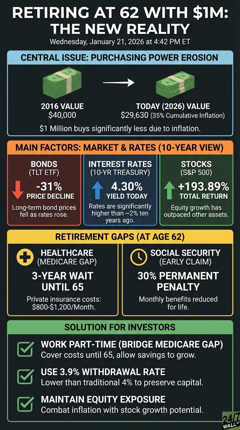 Retirees are realizing a $1 million nest egg at 62 only means $29,630 ...