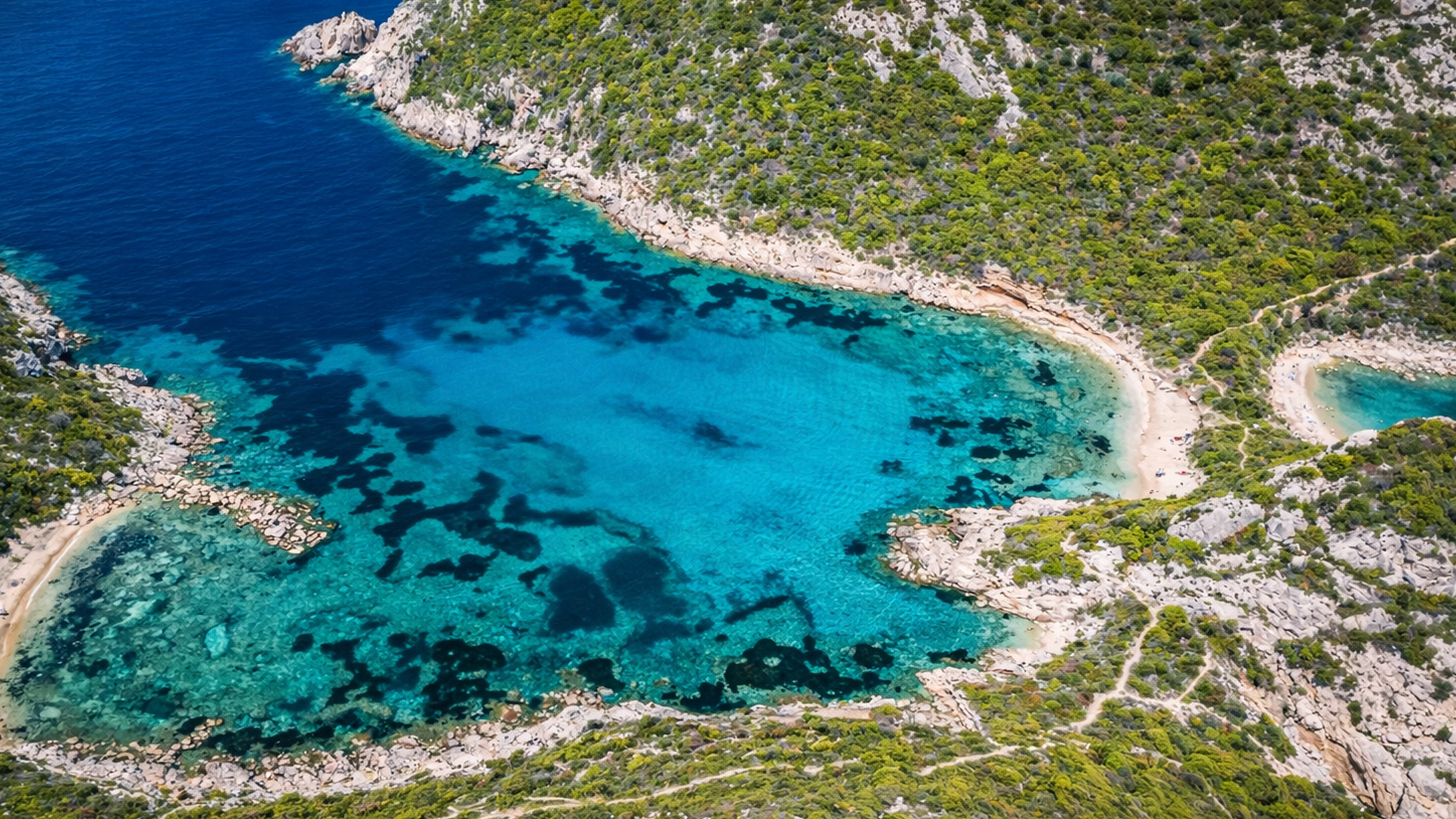 Hidden blue paradise in Greece