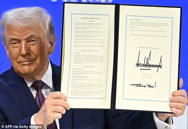 Trump explains how he got bruise on his hand at Davos