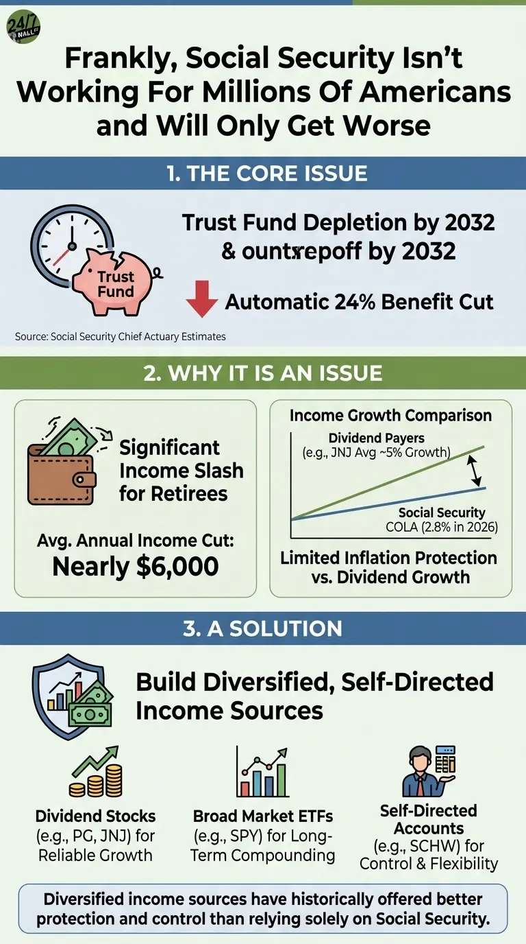 Social Security faces 24% benefit cut in 2032 without congressional action
