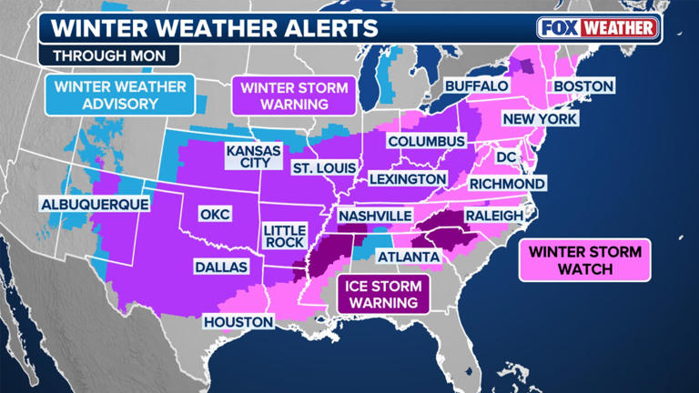 Winter storm watch for NYC and NJ: See latest snow timeline ...