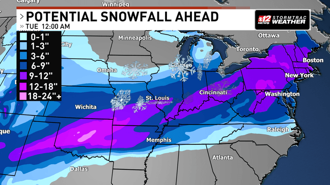 Ice, snow and bitter cold to impact the Southeast this weekend