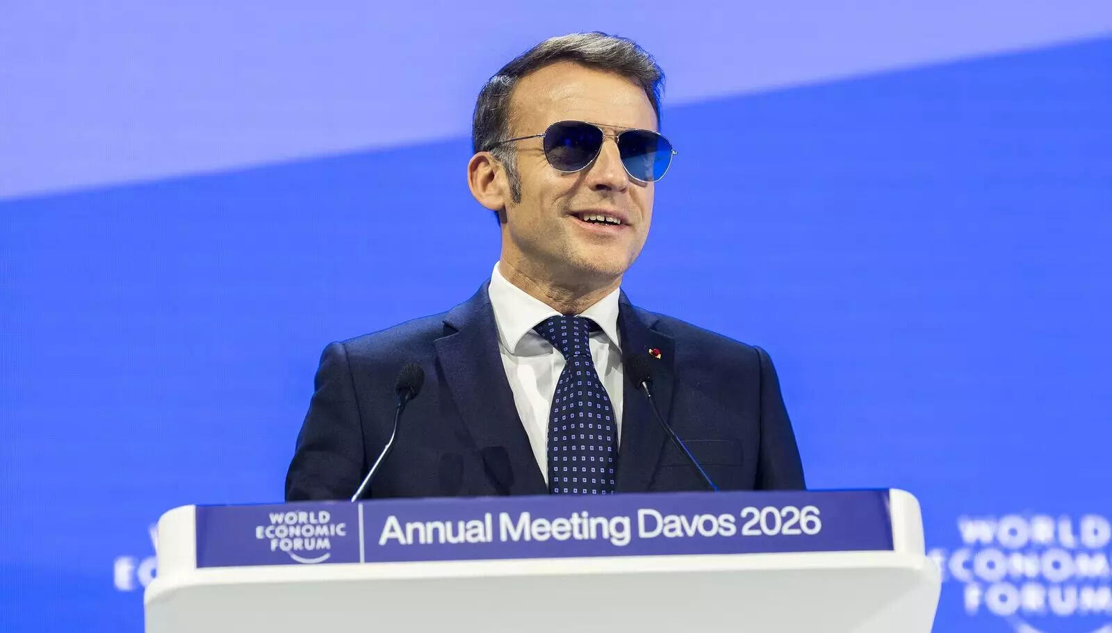 How cool were Emmanuel Macron's sunglasses?