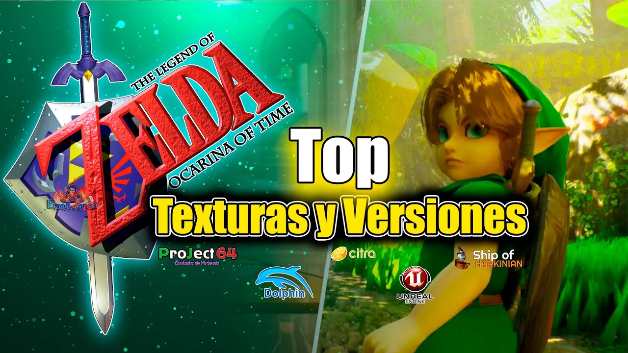 Ocarina del Tiempo versiones y texturas 2D - 3D - HD - 4K - Unreal Engine 5