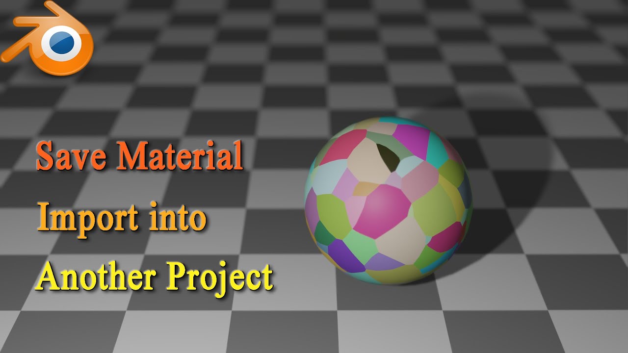 Quick tips - How to save and import the material into another project ...