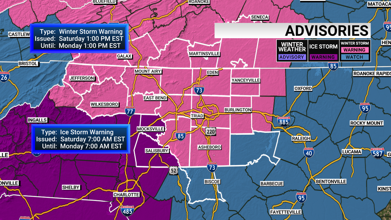 Piedmont Triad winter storm warning: Everything we know about the ...