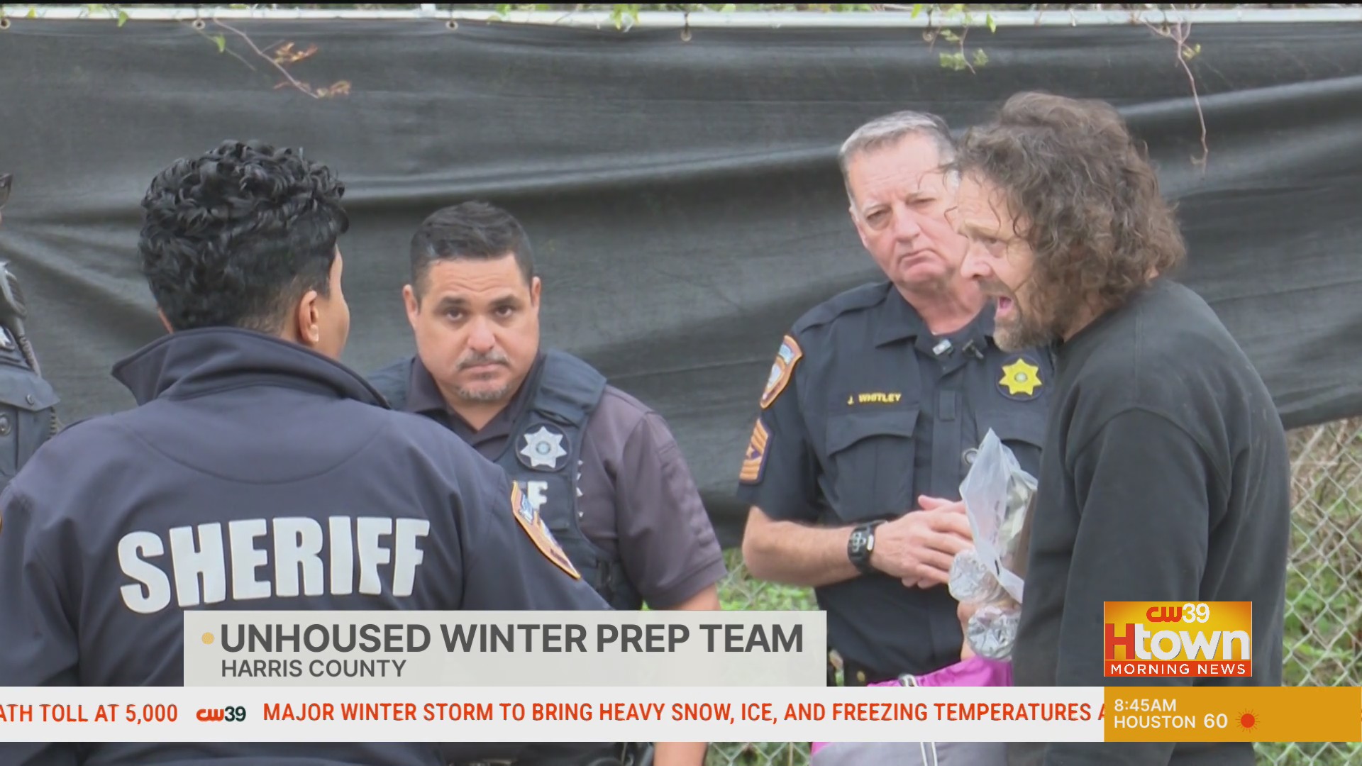 HTOWN Morning News Harris County Homeless Outreach Team unhoused winter ...