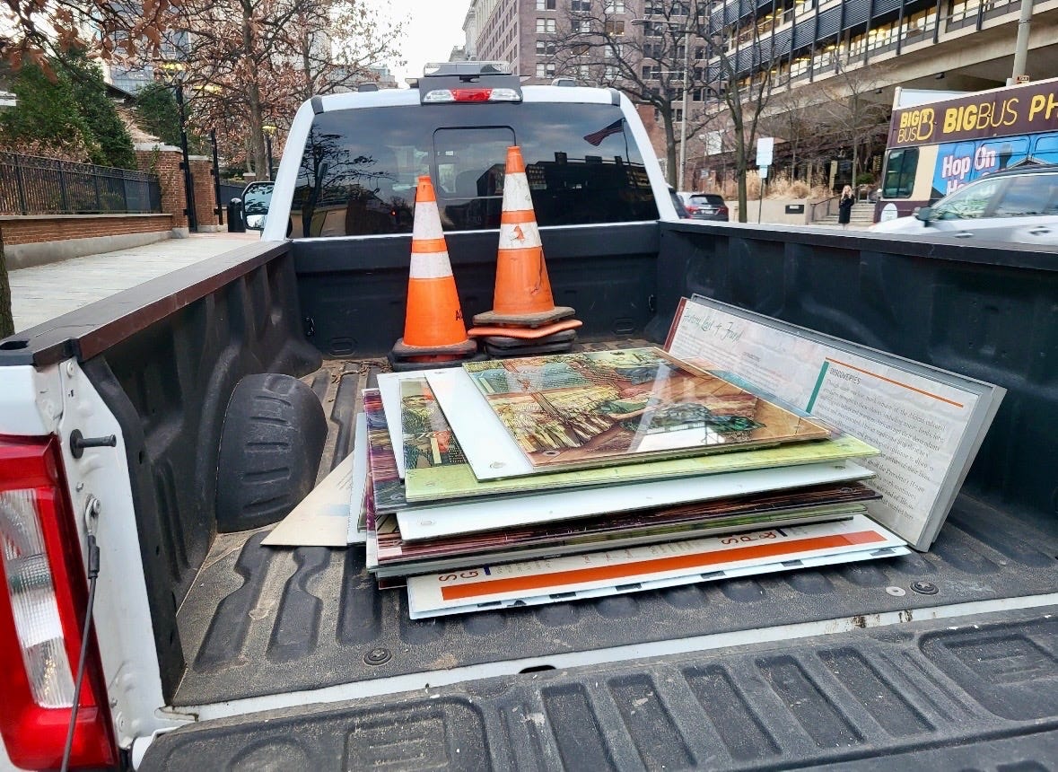 Feds dismantle marker honoring people enslaved by George Washington