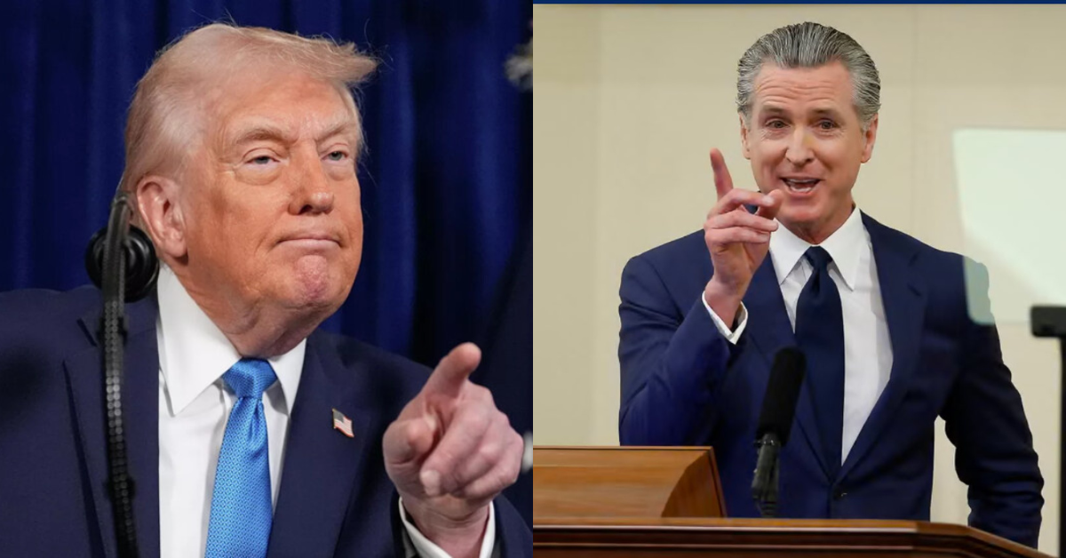 Triggered Trump lashes out on 'lame duck' Newsom over California ...