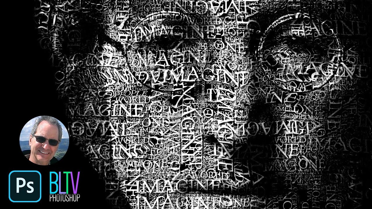 Photoshop tutorial: How to transform a face into a powerful text portrait