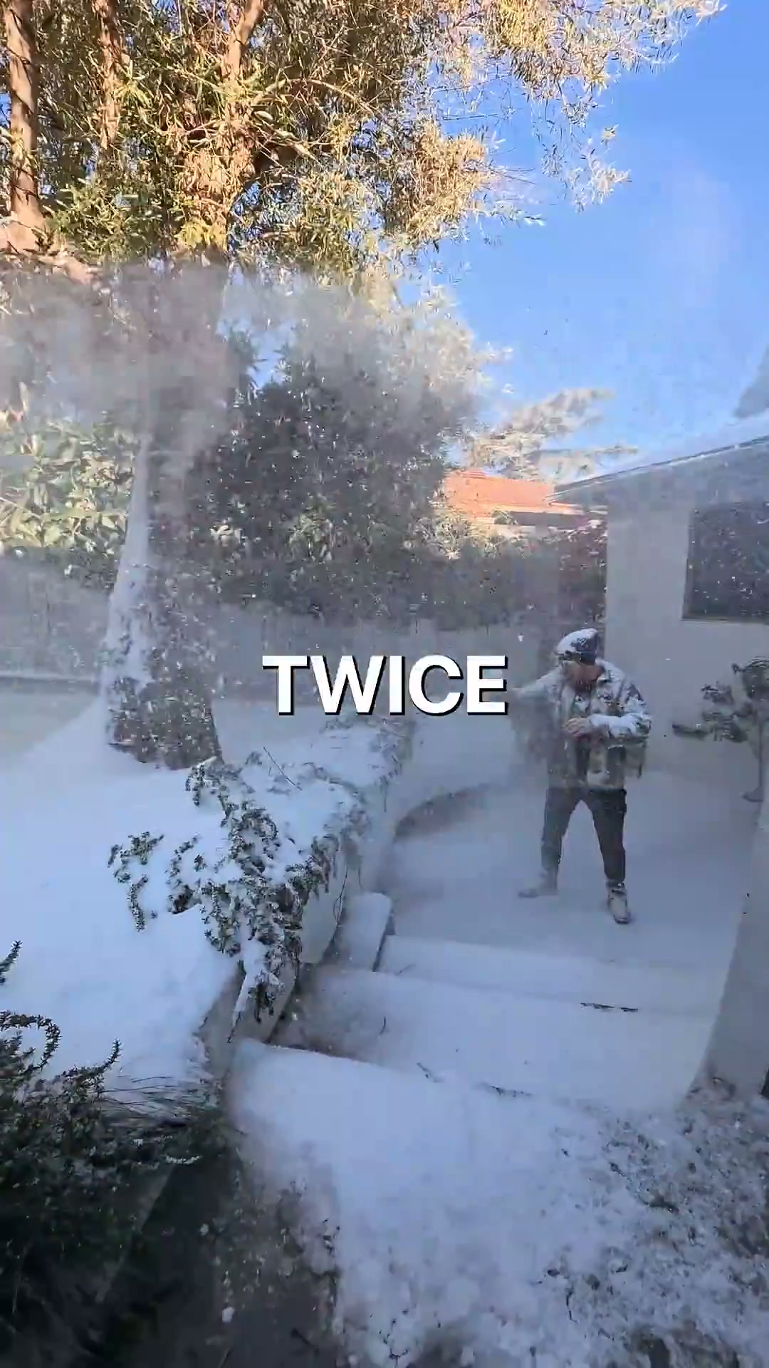 I can't believe it snowed in LA!