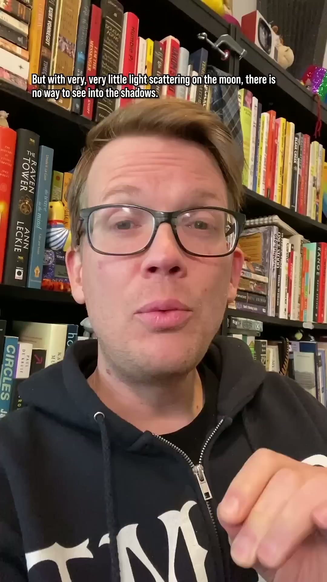 Shadows are darker on the moon. #shorts #throwbackthursday #science # ...