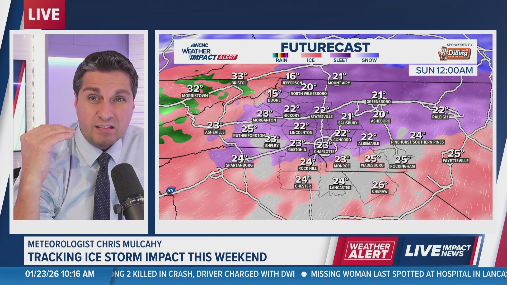 Ice storm warning issued for Charlotte | Winter storm 10 a.m. Friday update