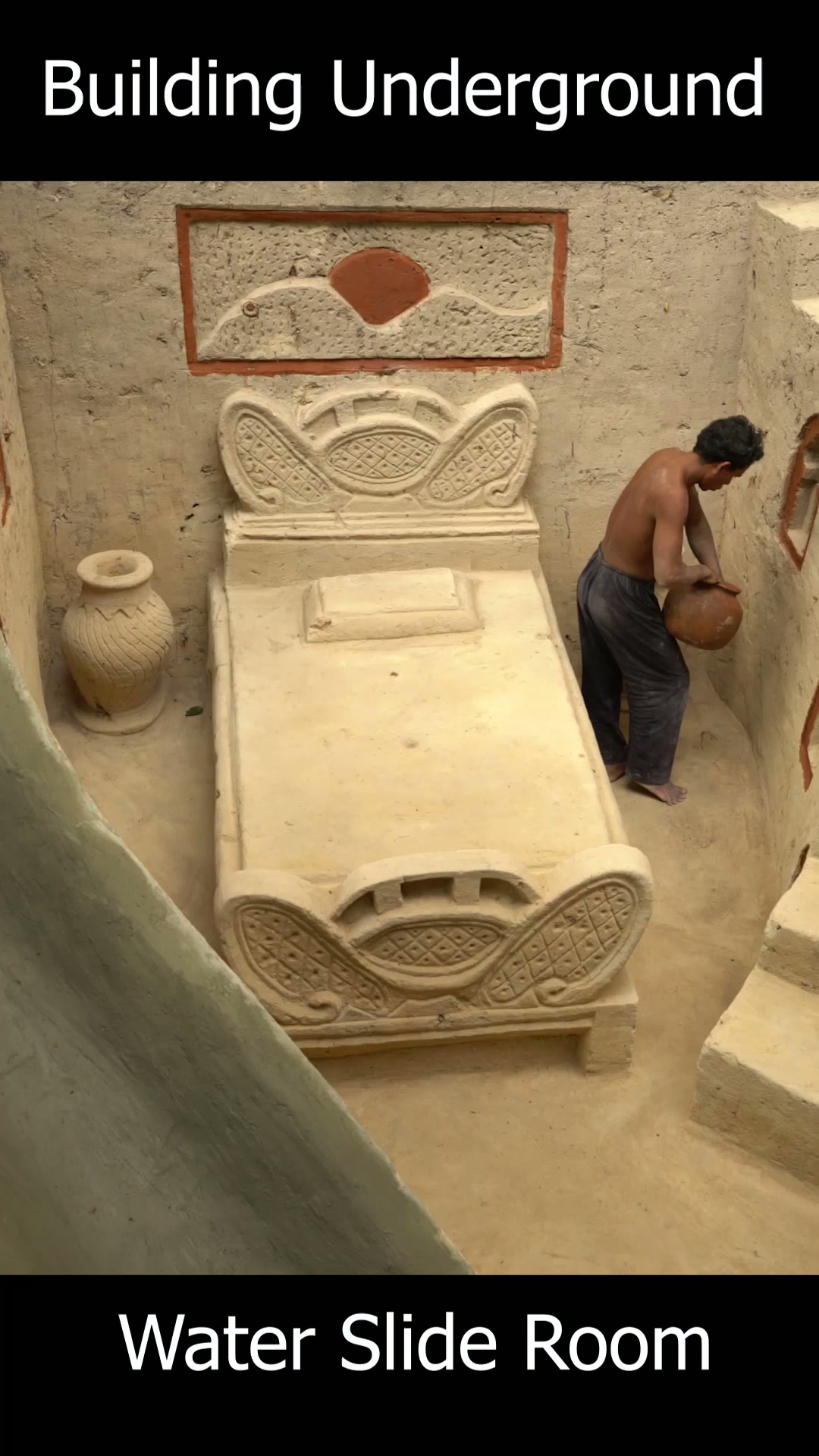 Building underground water slide room