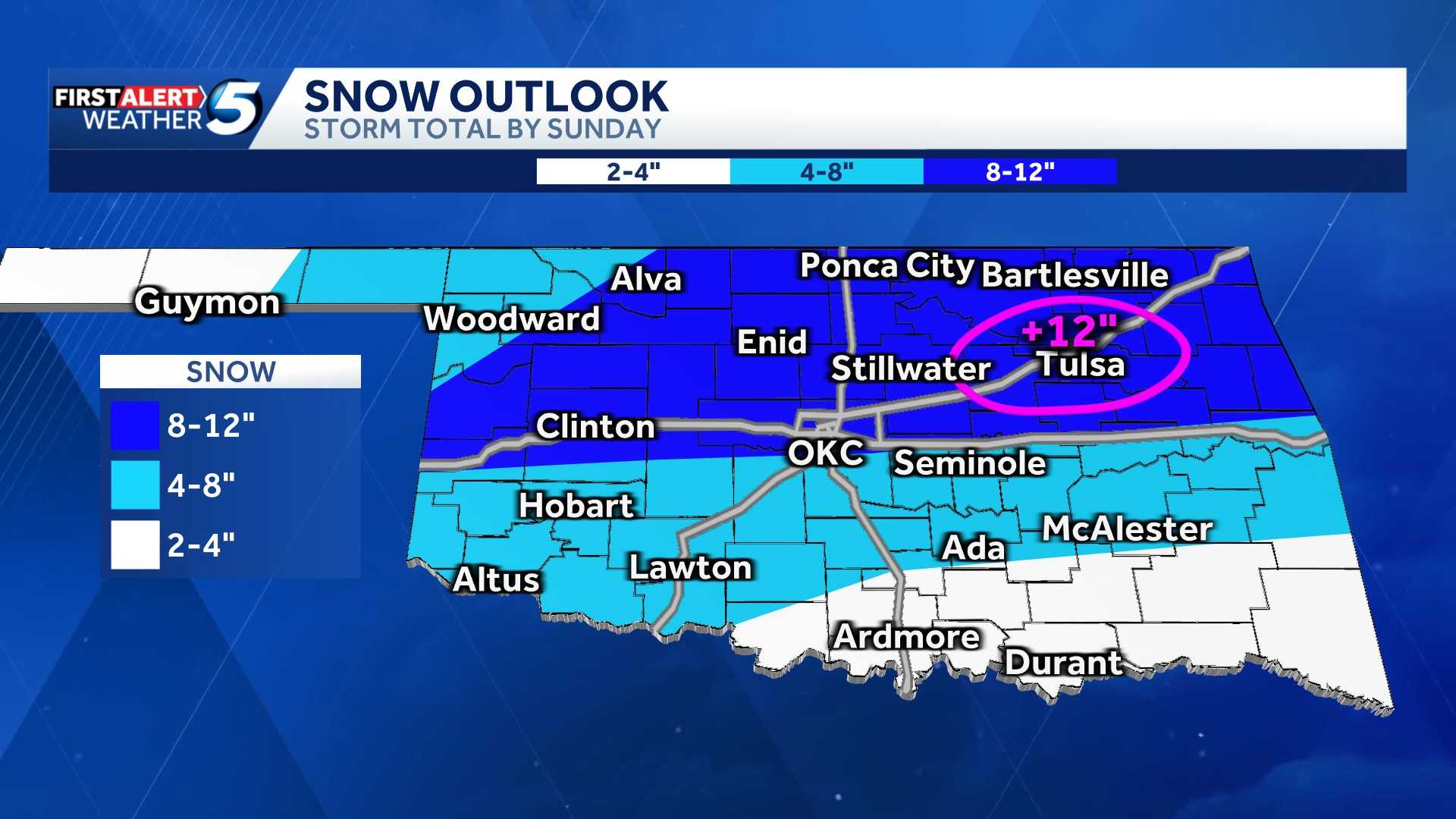 Timeline: Winter storm about to hit after Arctic blast moves into Oklahoma
