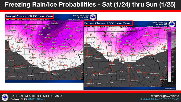 Ice storm targets GA: Latest forecast, cancellations, how to prepare