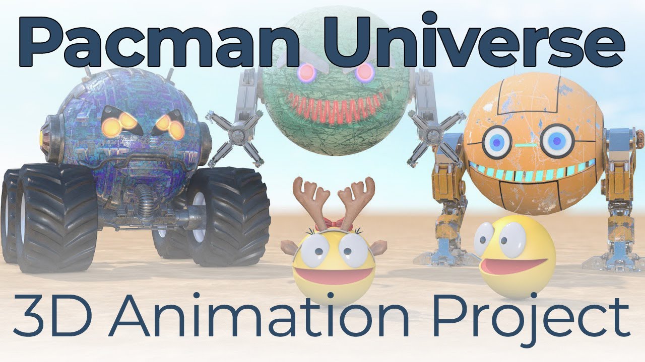 Pacman vs robot monster & flying evil robot