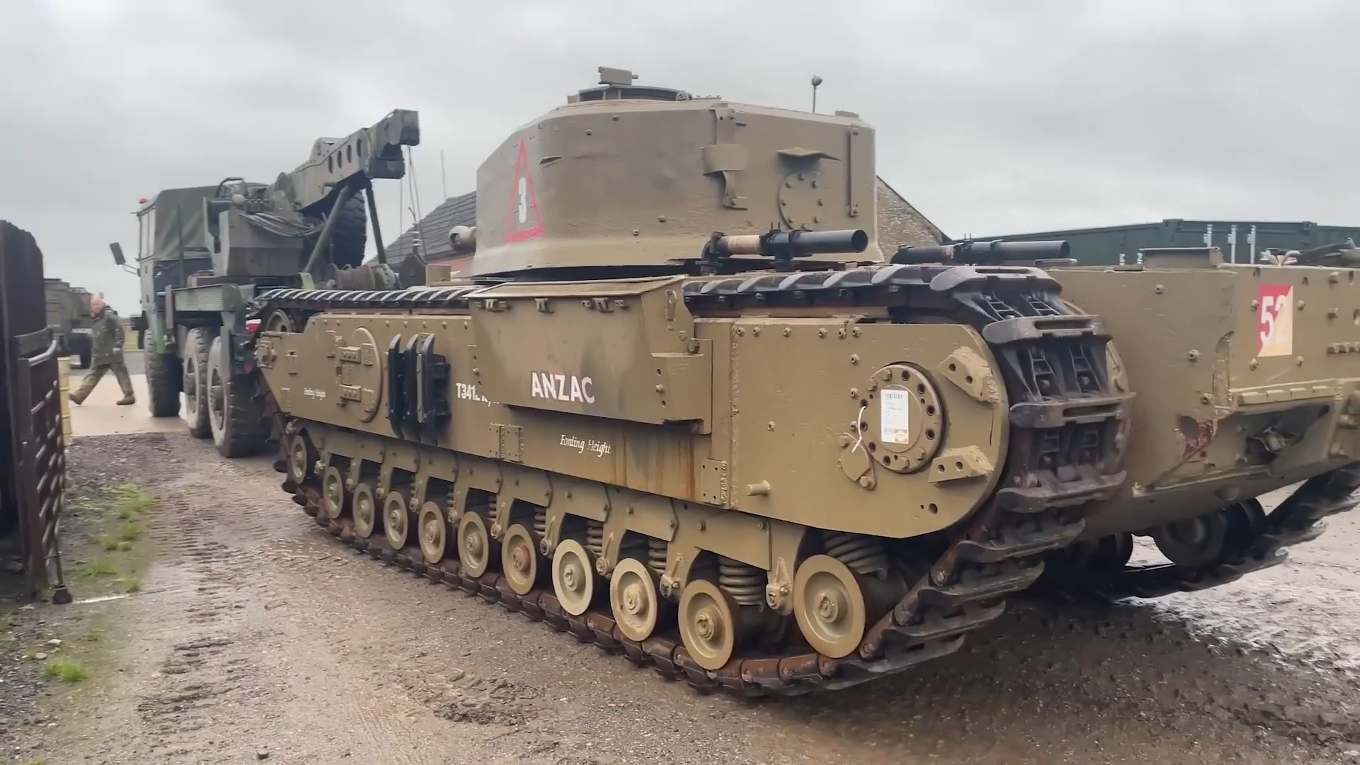 Opening a Churchill tank engine bay that tells a rough story