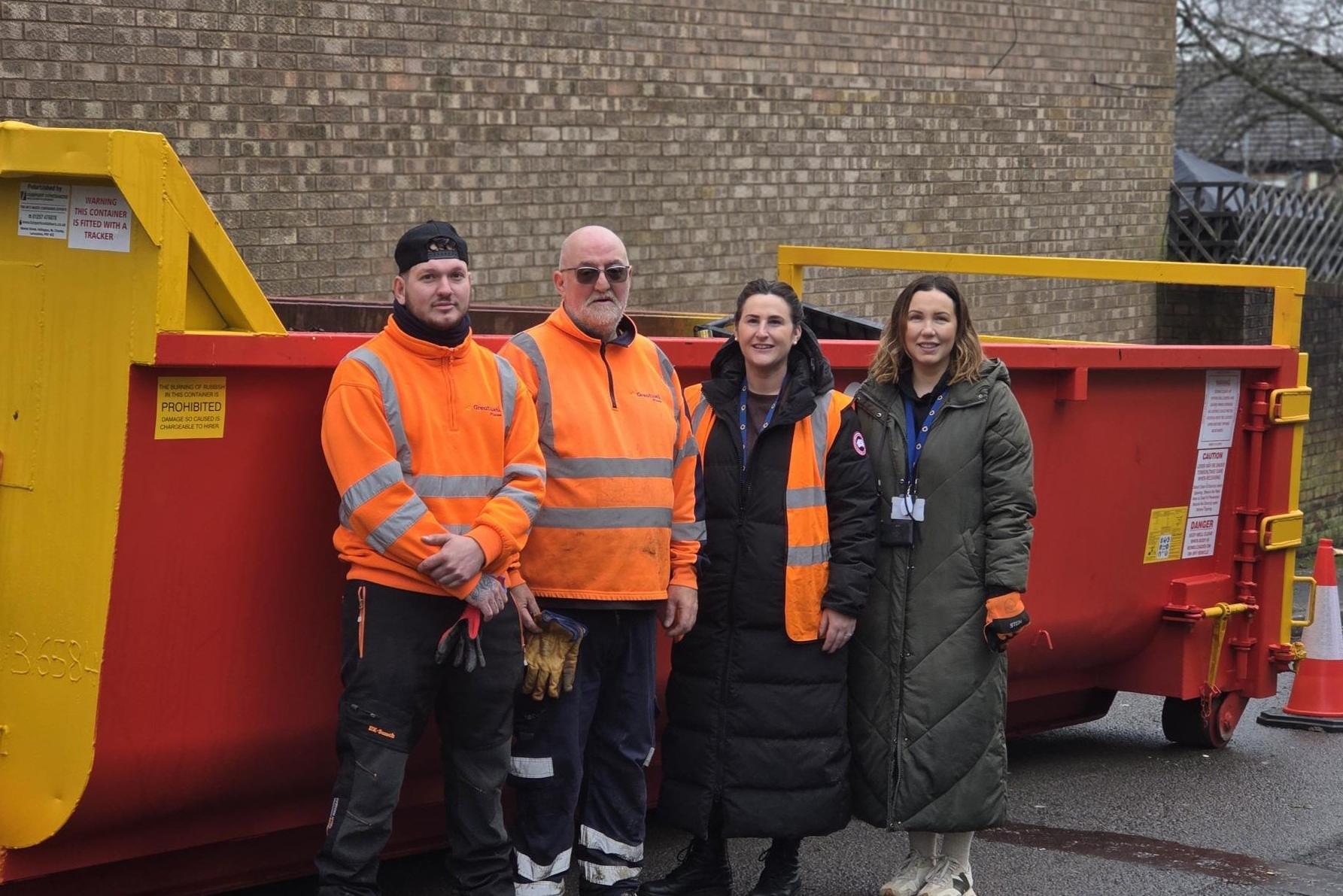 Over five tonnes of rubbish removed from Wellingborough estate fly-tip ...