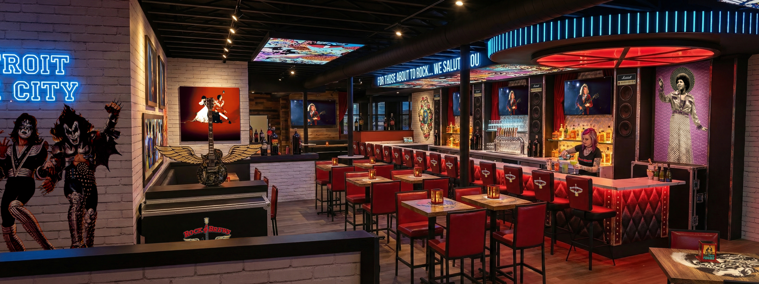 Rock & Brews rock-and-roll bar hiring for Royal Oak location