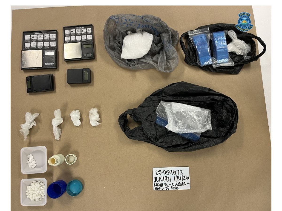 476 grams of cocaine seized from Sarasota home: Police
