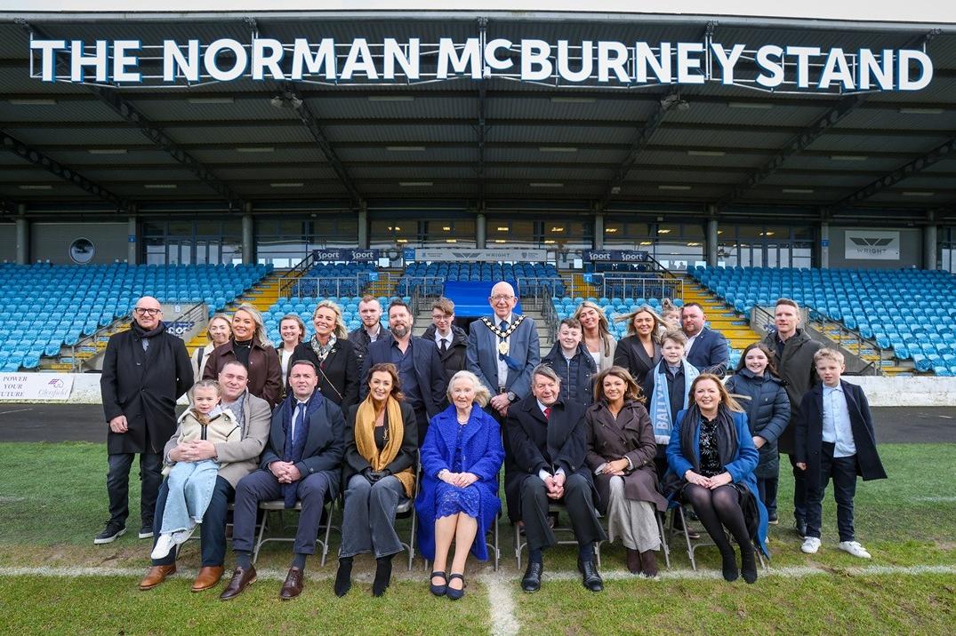 Norman McBurney OBE: Official naming of stand is recognition of ...