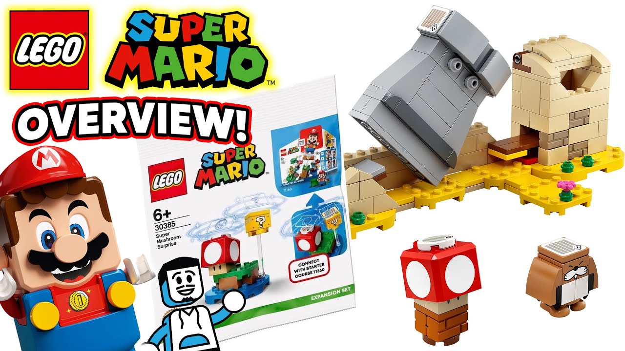 Monty Mole & Super Mushroom + polybag (40414 + 30385) LEGO Super Mario ...