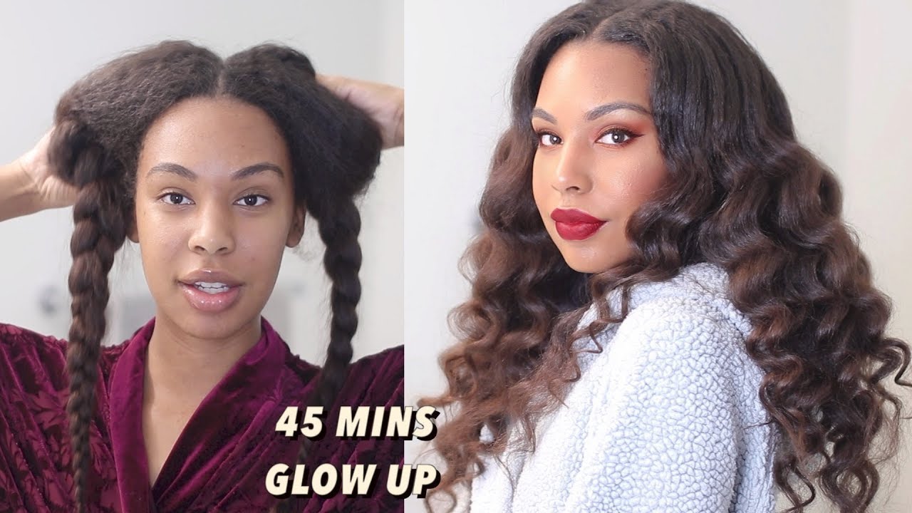 A 45-minute natural hair and makeup transformation using SRI Perfect ...
