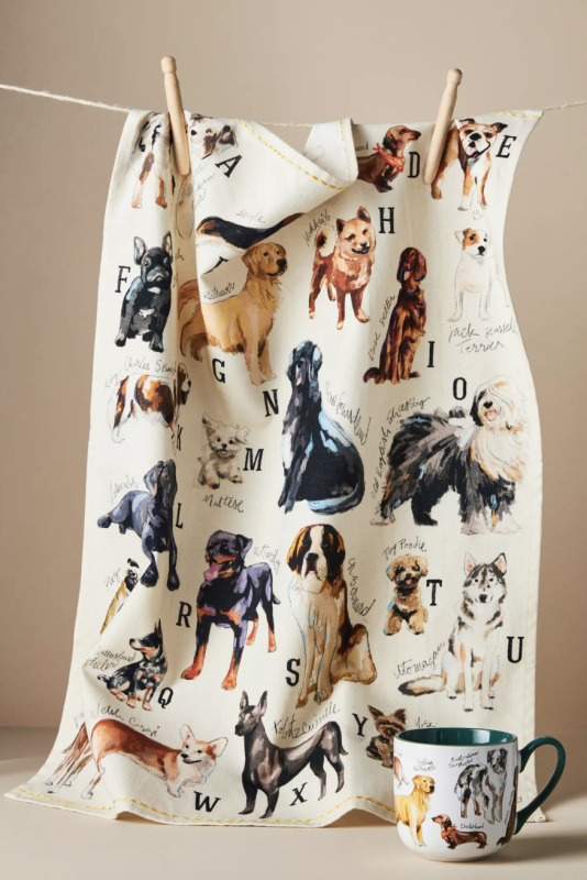 Anthropologie dog towel turns messy moments into cute ones