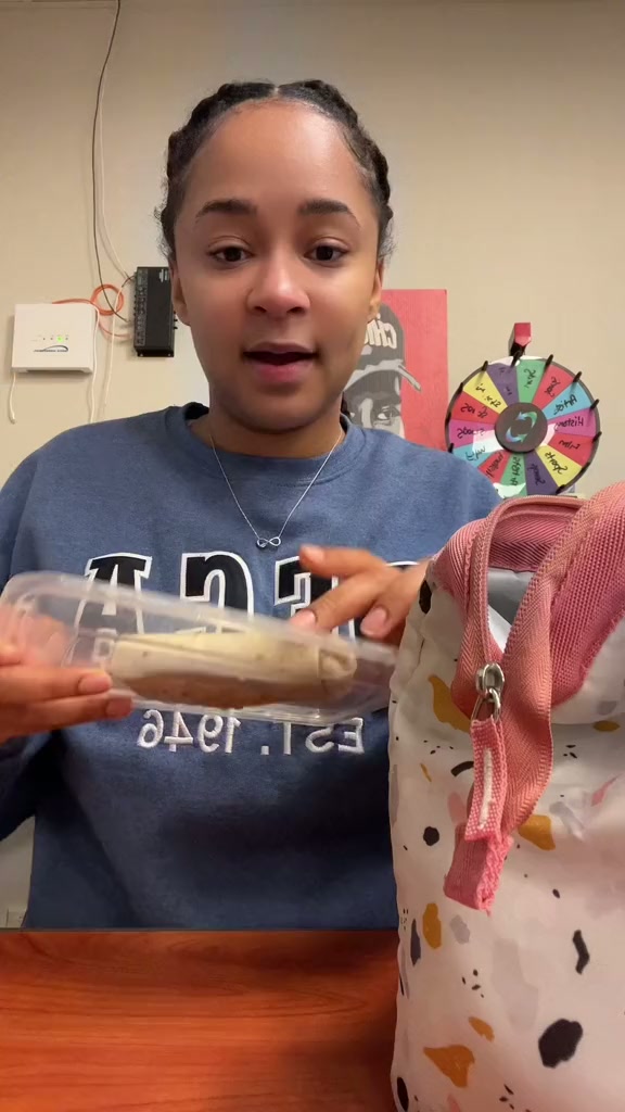 Teacher lunch break burrito and a spring break countdown