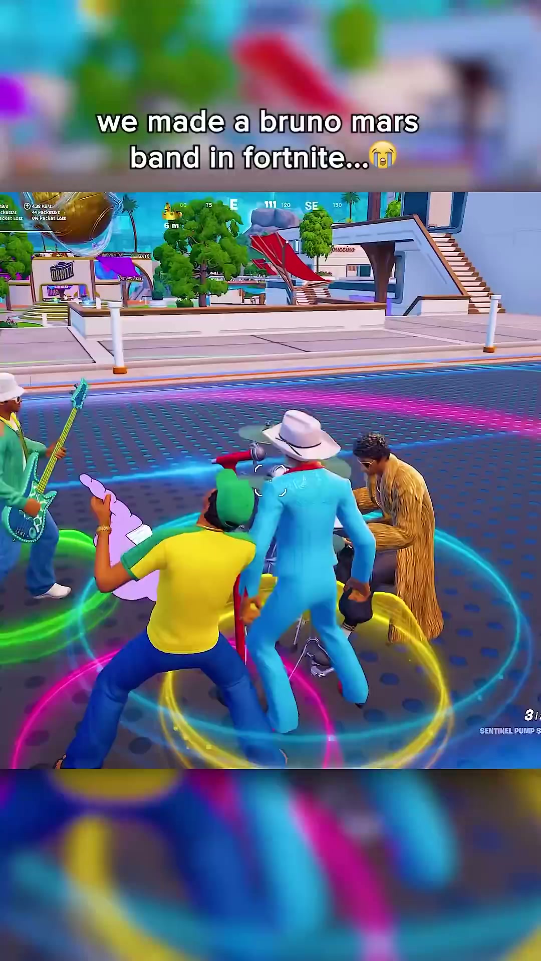 I started a Bruno Mars band in Fortnite