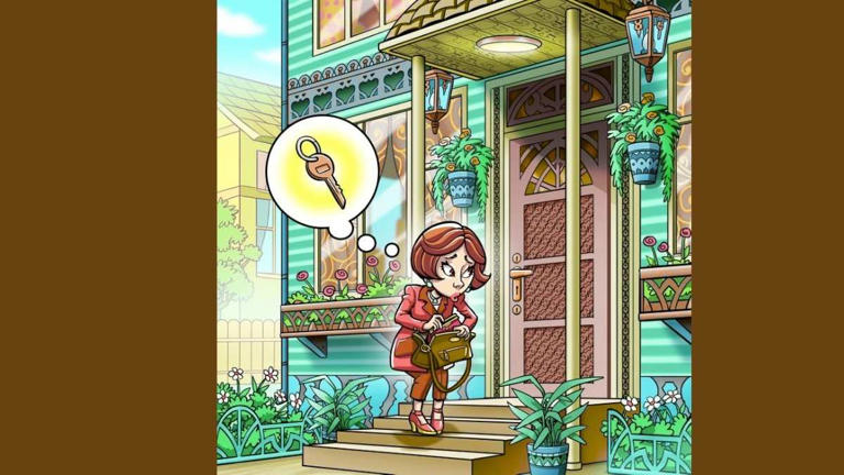 Can you help the lady in finding the hidden key for this house in 13 ...