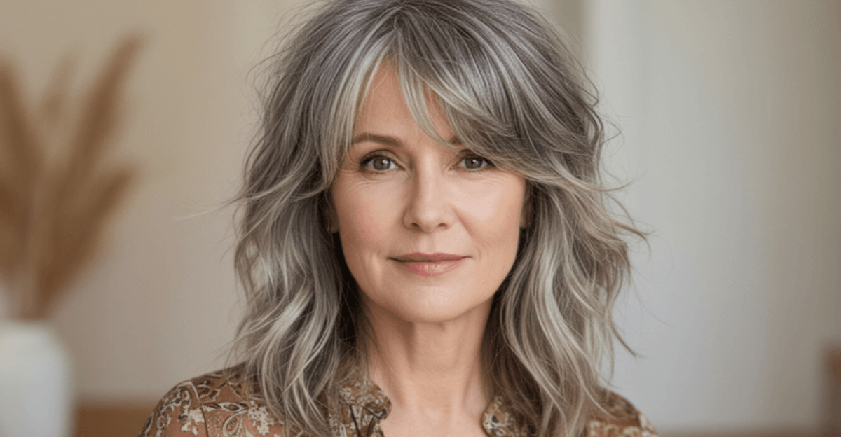 The best shaggy haircuts for women over 50 with fine hair