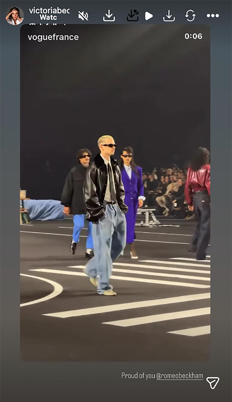 Romeo Beckham hits the runway in Paris as family drama hits a fever pitch