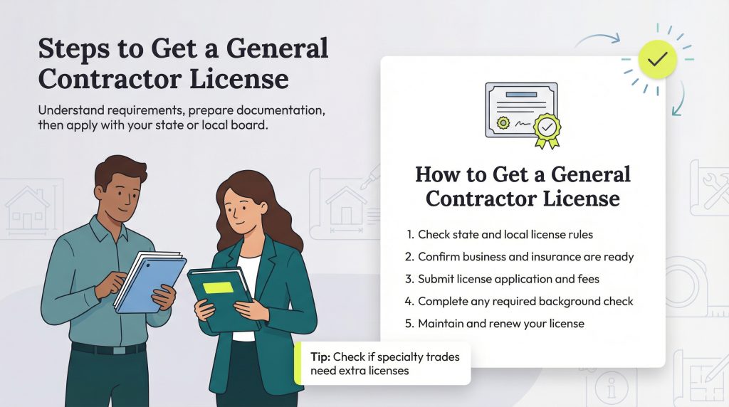 How to get a license for your construction company