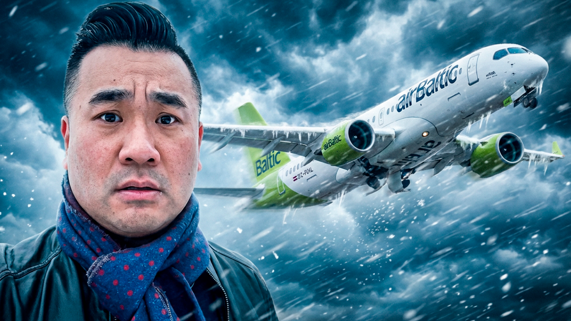 Winter operations with airBaltic A220 + flying inside cockpit