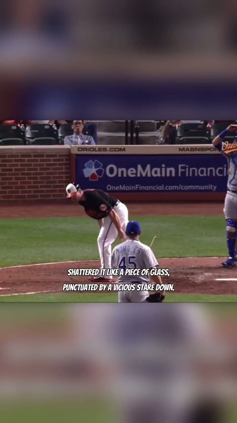 Chris Davis obliterates his bat after being hit