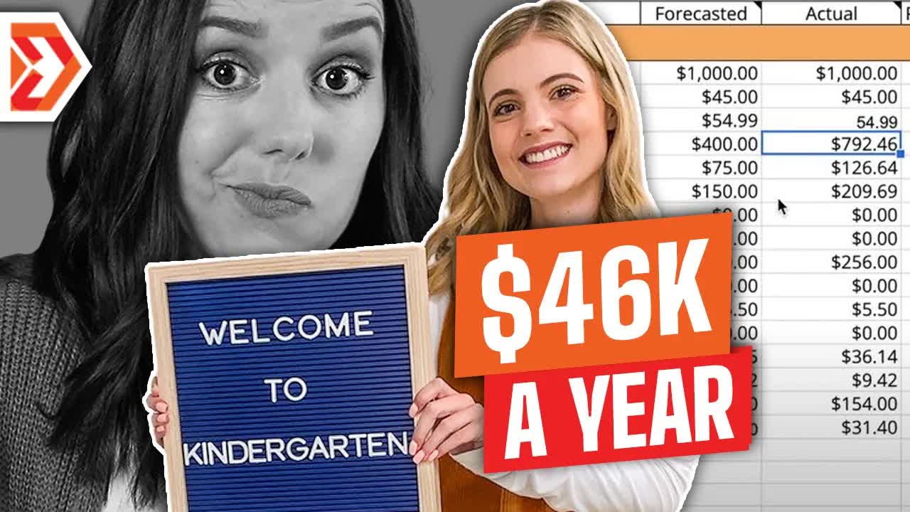 Kindergarten teacher making $46k per year | Millennial real life budget ...