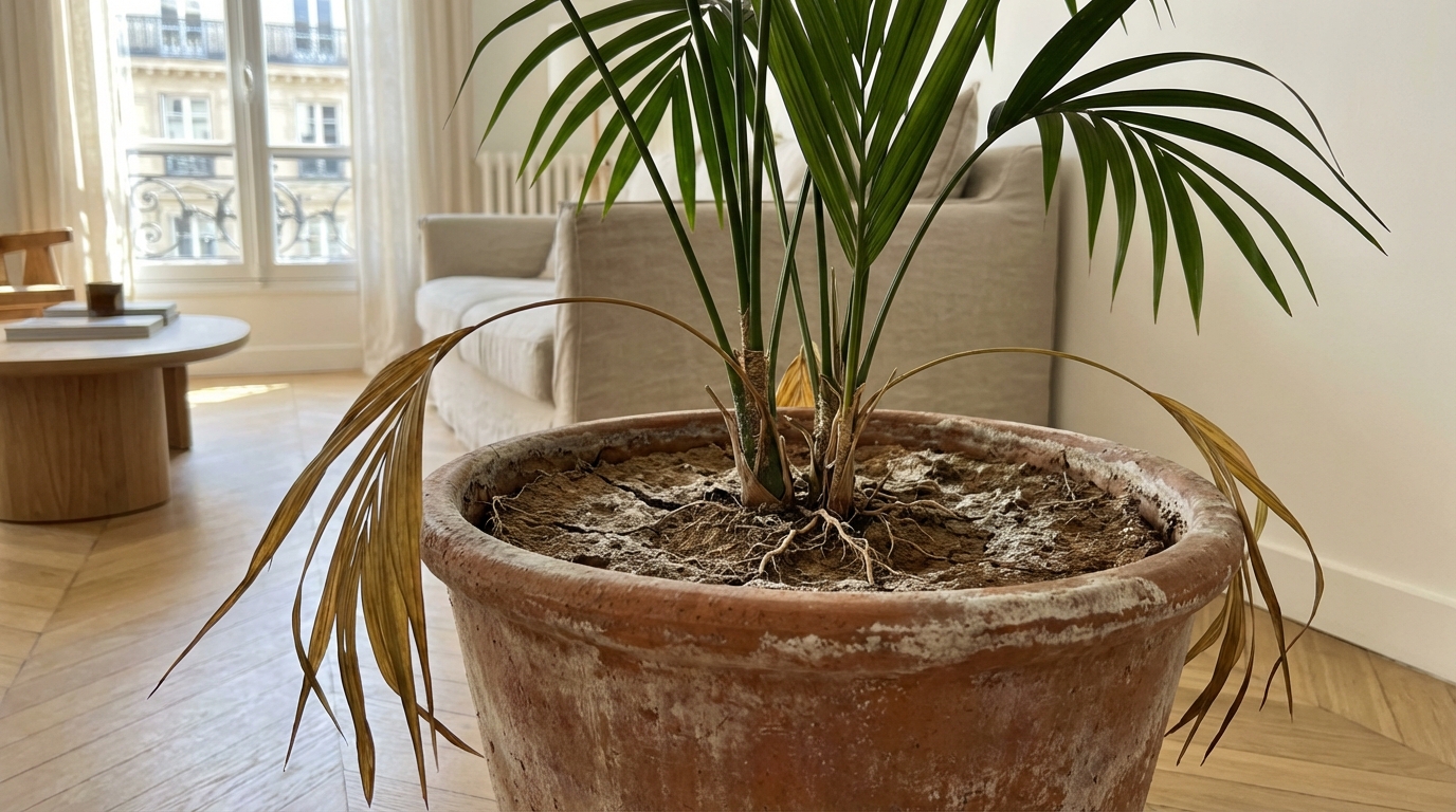 Votre palmier d’intérieur dépérit sans raison ? Ces signes discrets ...